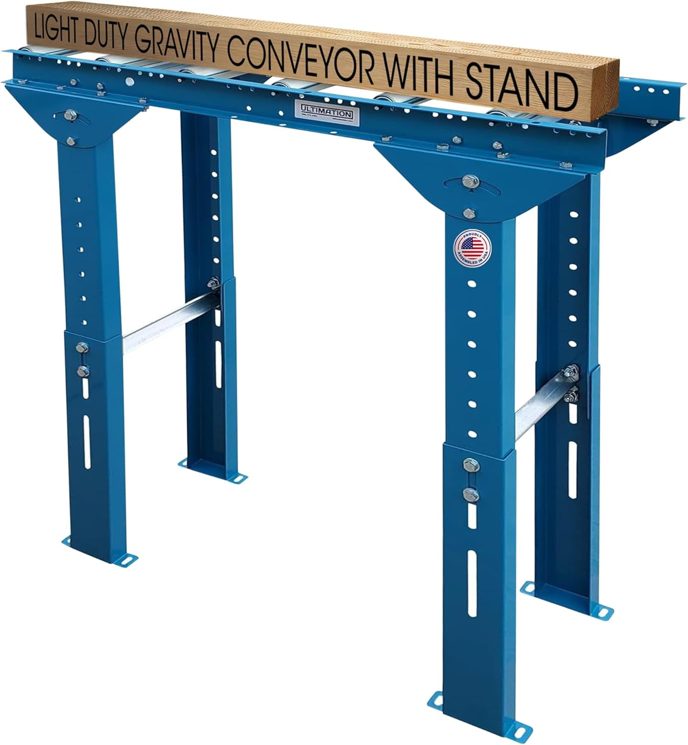 Ultimation Light-Duty Roller Stand with Adjustable Height and Steel ...