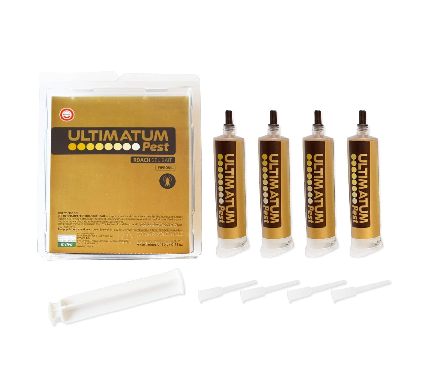 Ultimatum Pest Roach Gel Bait - Fast-Acting Dual Action Formula - 1 ...