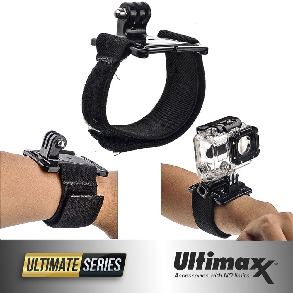 Ultimaxx Adjustable Wrist Strap Mount For Action Cameras (GoPro ...