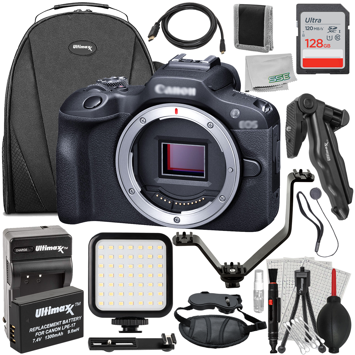 Ultimaxx Advanced Canon EOS R100 Mirrorless Camera Bundle (Body Only ...