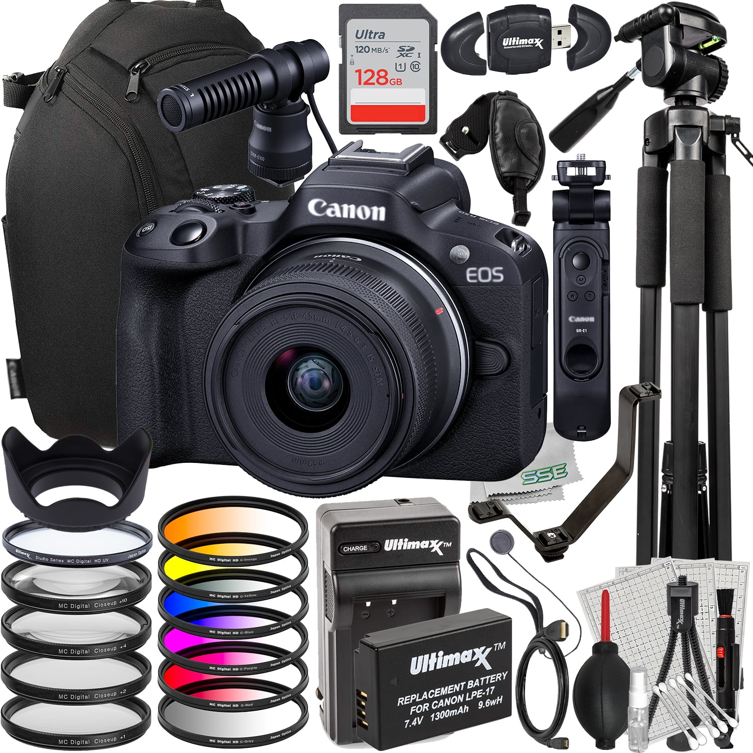 Professional Photography Accessories Package Ultimaxx 58MM Complete ...