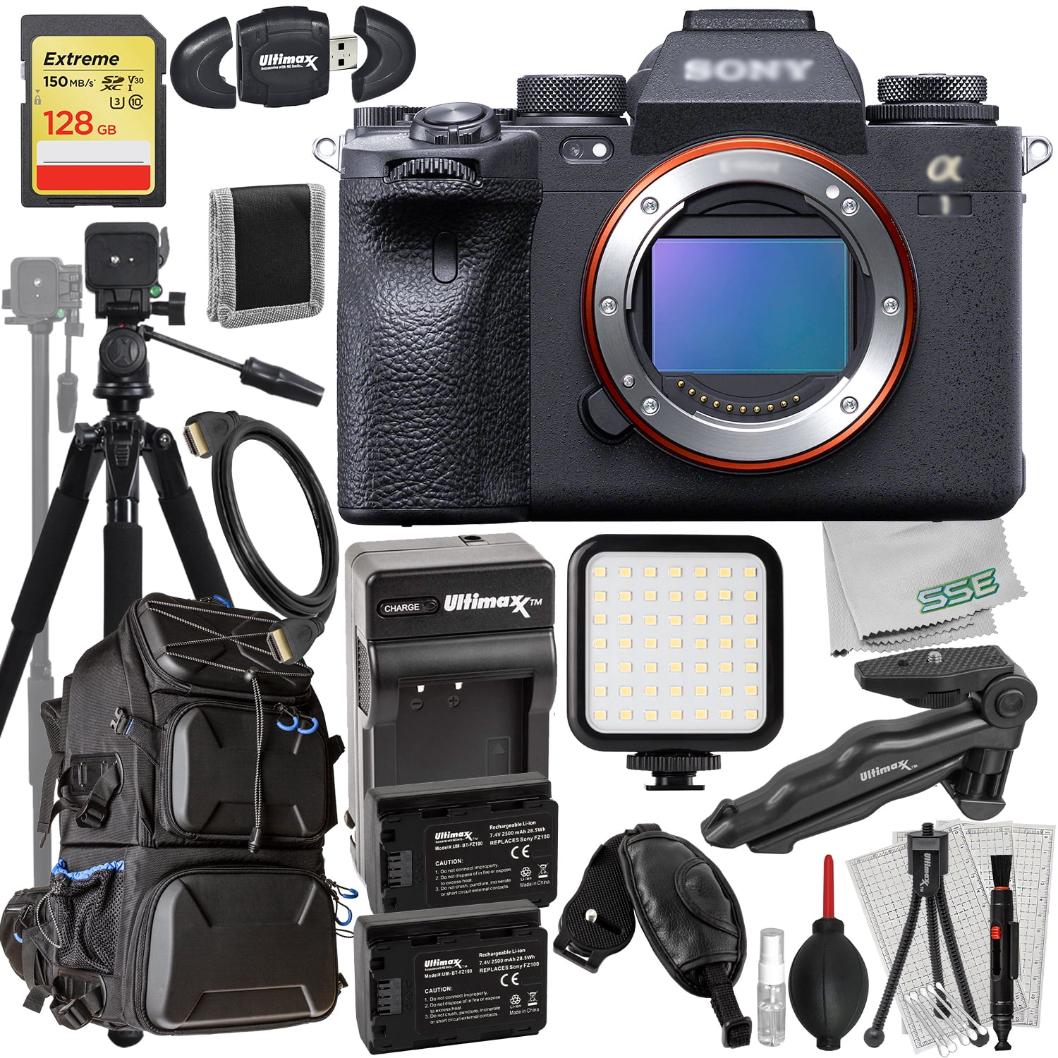 Ultimaxx Advanced Sony a1 (Alpha 1 -Body Only) Bundle - Includes: 128GB ...