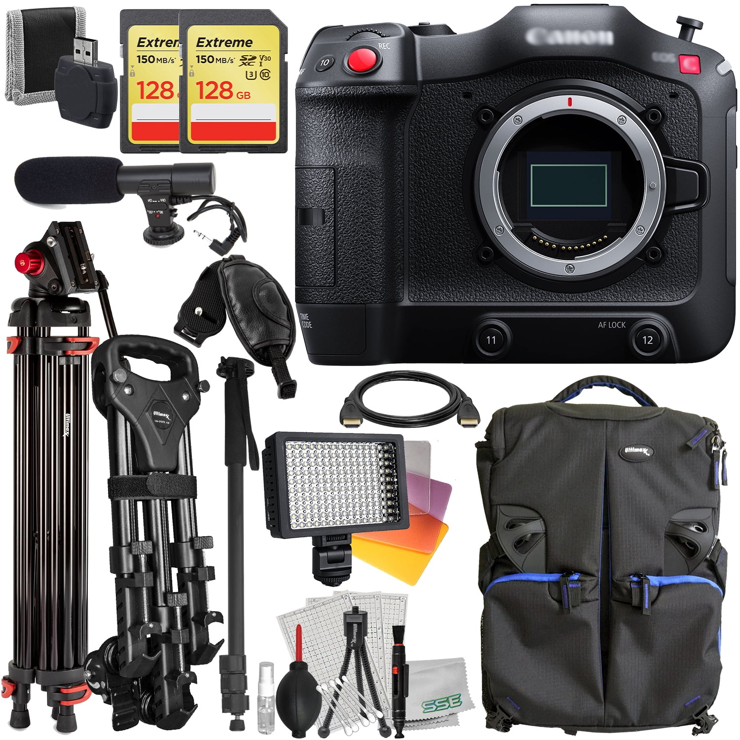Ultimaxx Deluxe Canon EOS C70 Cinema Camera Bundle (RF Mount - Body ...