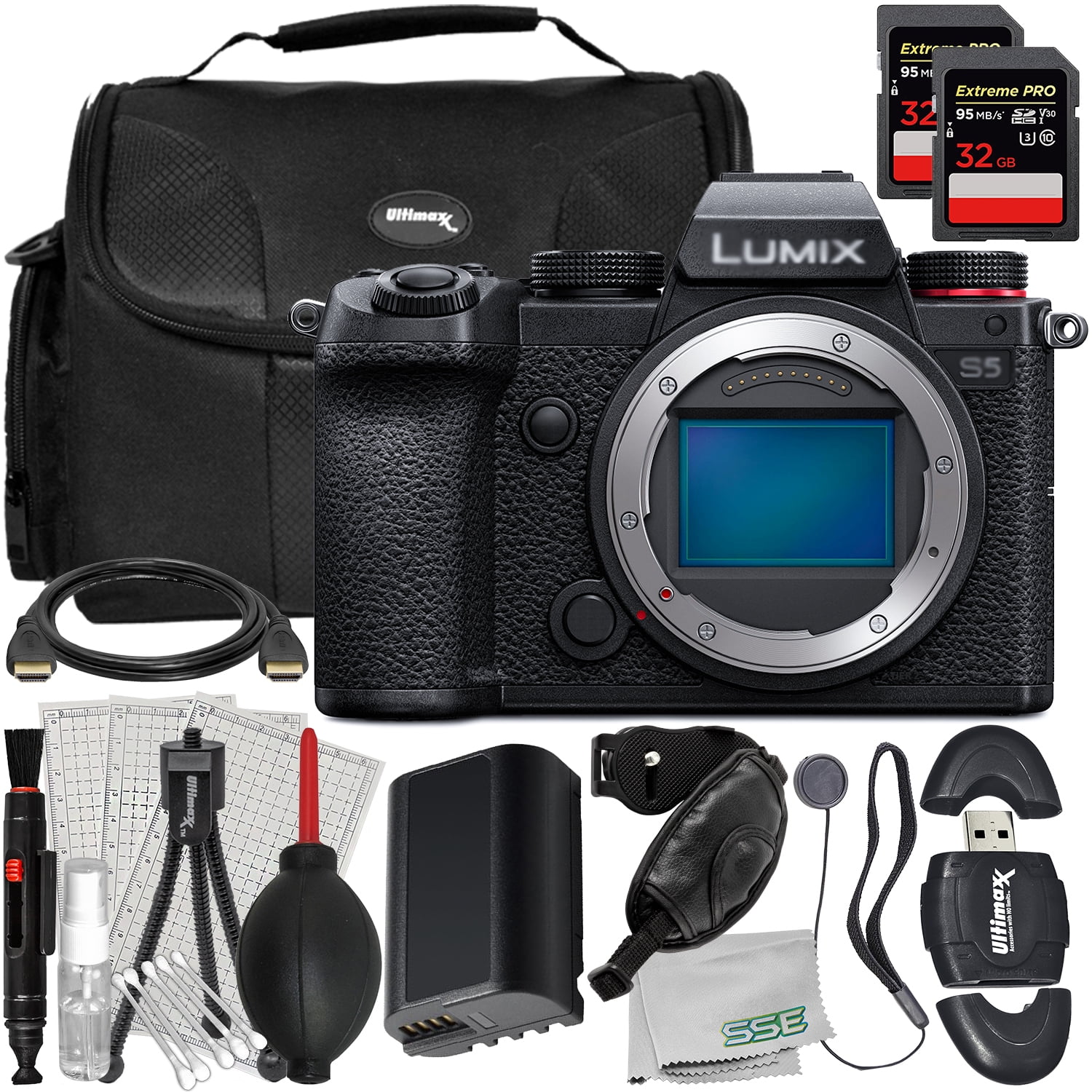 Ultimaxx Essential Panasonic Lumix S5 Camera Bundle (Body Only ...