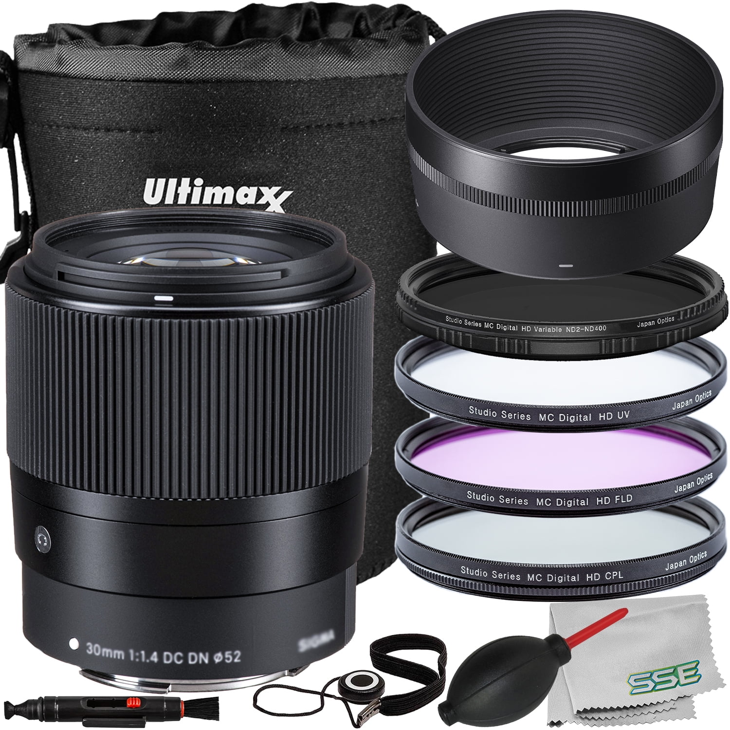 Ultimaxx Essential Sigma 30mm f/1.4 DC DN Contemporary Lens Bundle (X ...