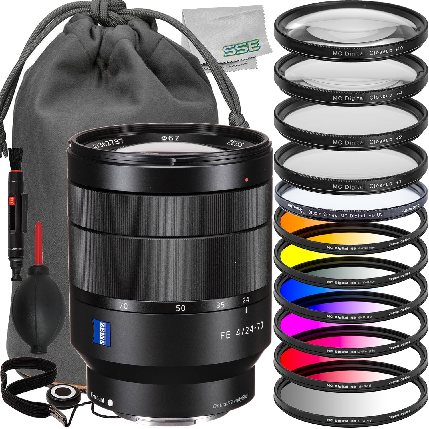 Ultimaxx Essential Sony FE 24-70mm f/4 OSS Lens Bundle - Includes: 6PC ...