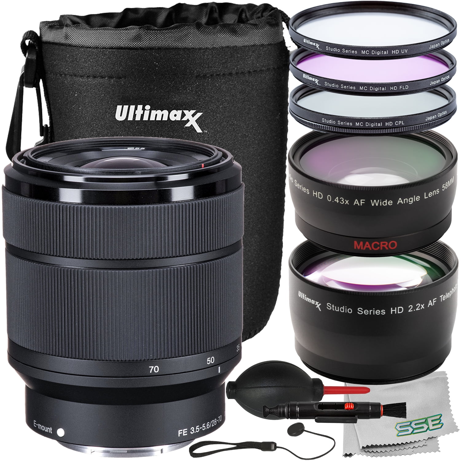 Ultimaxx Essential Sony FE 28-70mm f/3.5-5.6 OSS Lens Bundle (White Box ...