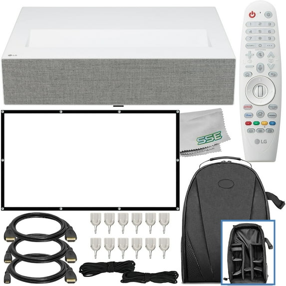 Ultimaxx Projector Bundle + LG CineBeam HU715QW 2500-Lumen XPR 4K UHD ...