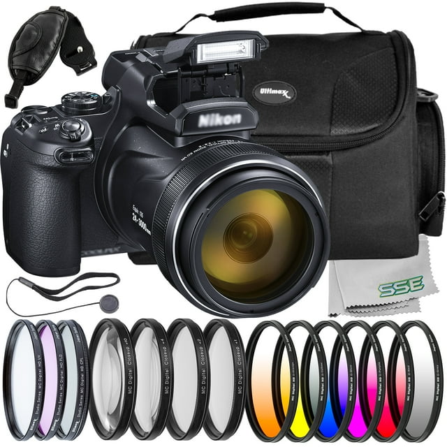 Ultimaxx Nikon COOLPIX P1000 Bundle: Zoom, WiFi, Video, 3PC Filter Kit ...