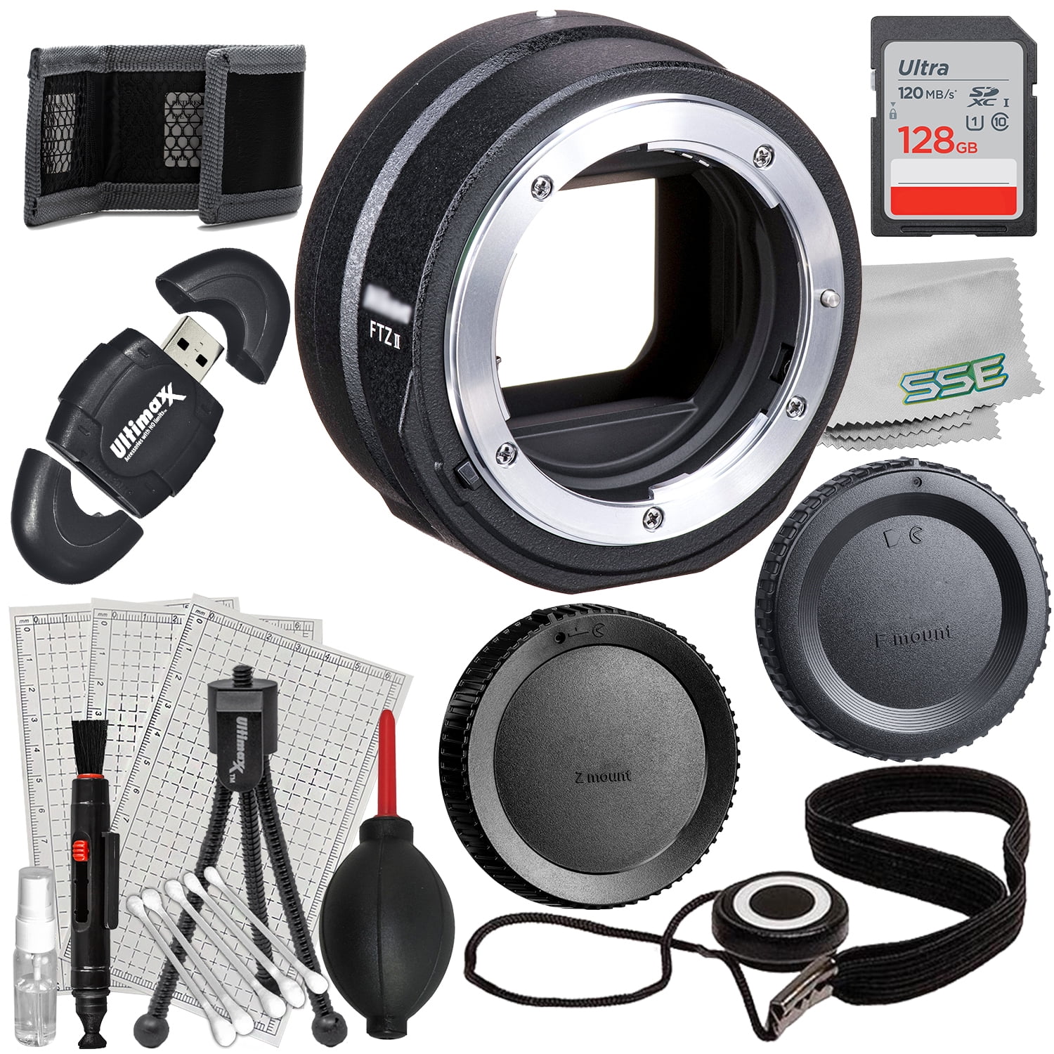 Ultimaxx Starter Nikon FTZ II Mount Adapter Bundle (F Mount Lens to Z ...