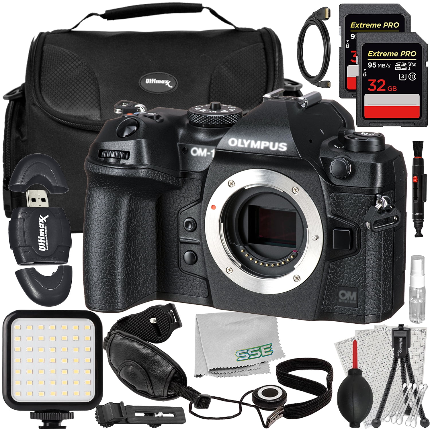 Ultimaxx Starter OM SYSTEM OM-1 Mirrorless Camera Bundle (Body Only ...