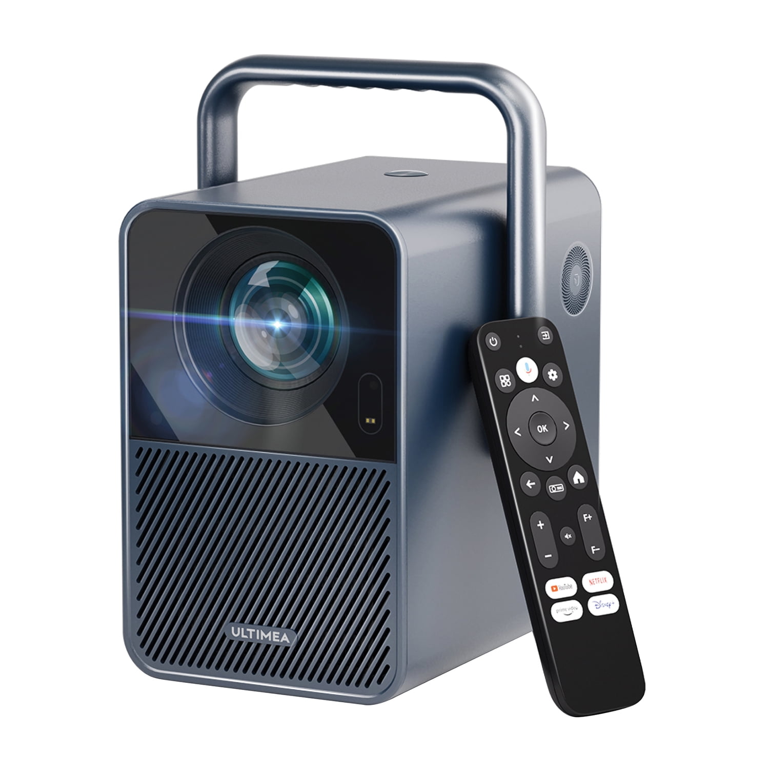 Ultimea Poseidon E40 Wi-Fi 4K LED Portable Projector with Remote and ...