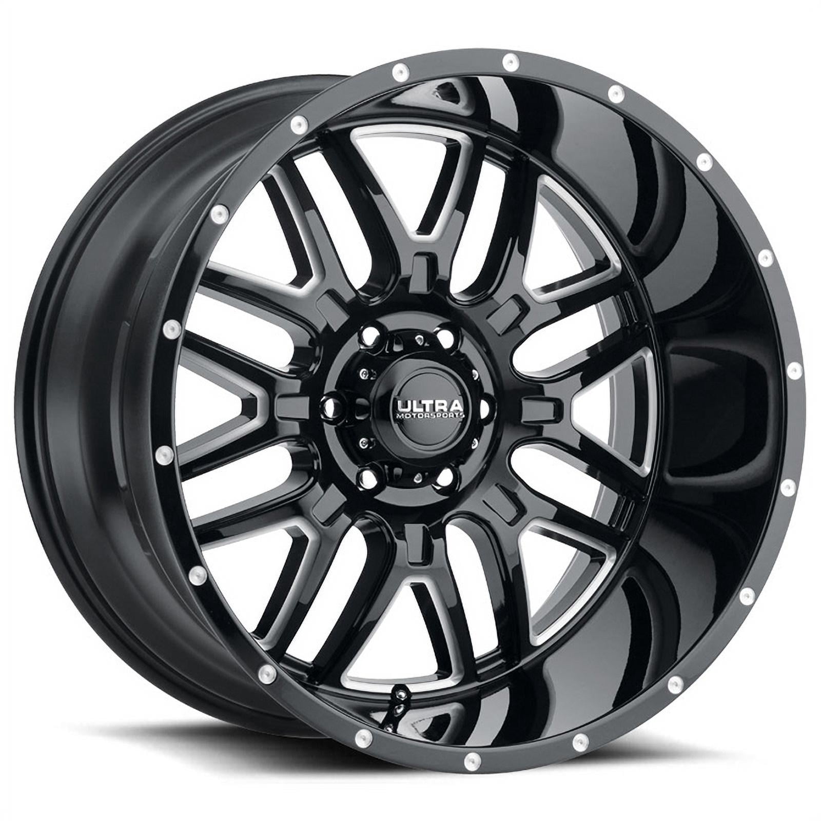 Ultra 203BM Hunter 18x9 5x127 -12et Gloss Black CNC Milled Accents ...