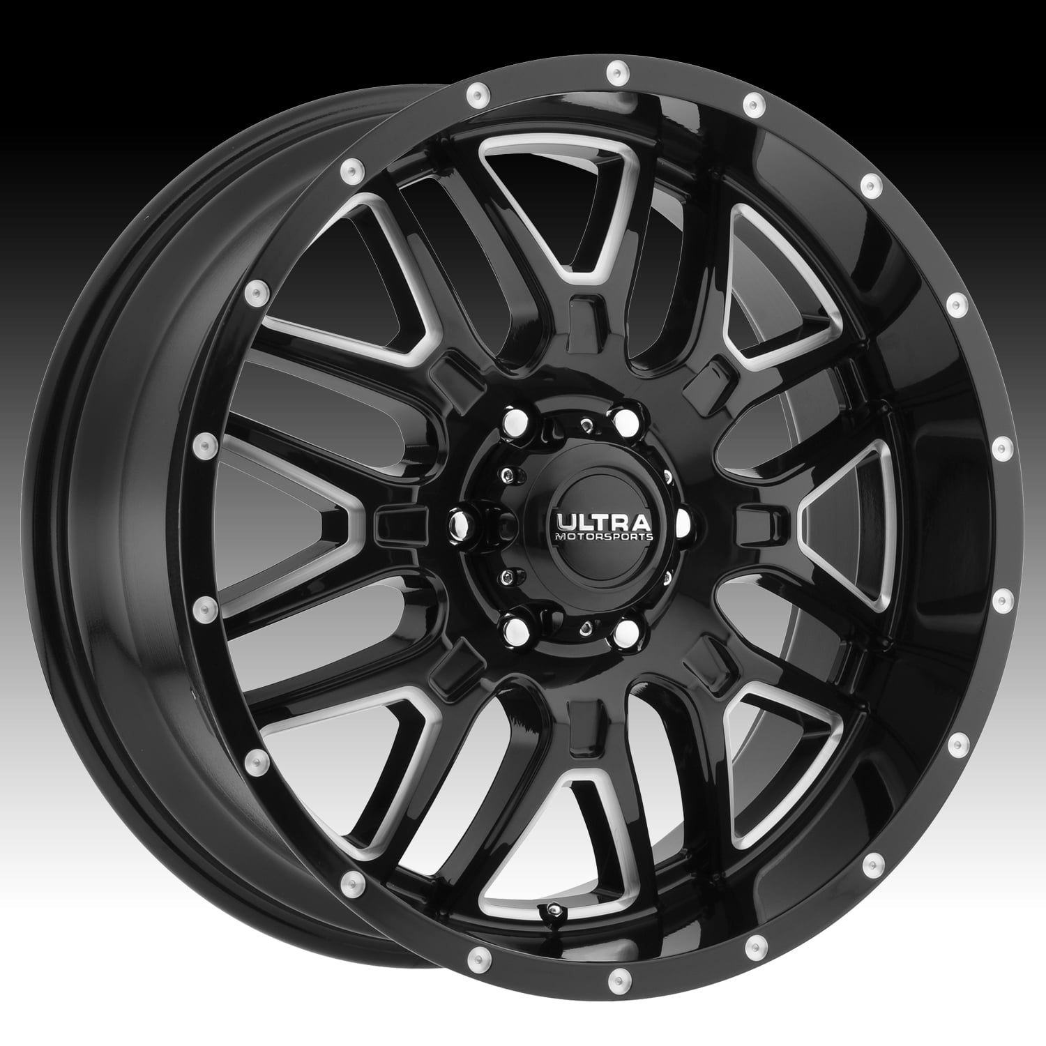 Ultra 203BM Hunter 17x9" Wheel Rim, Gloss Black, 6x135mm, +18et, Fits ...