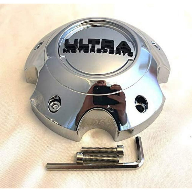 Ultra 5 Lug Chrome Wheel Center Cap (Qty 1) p/n # 89-9750 with Bolts ...