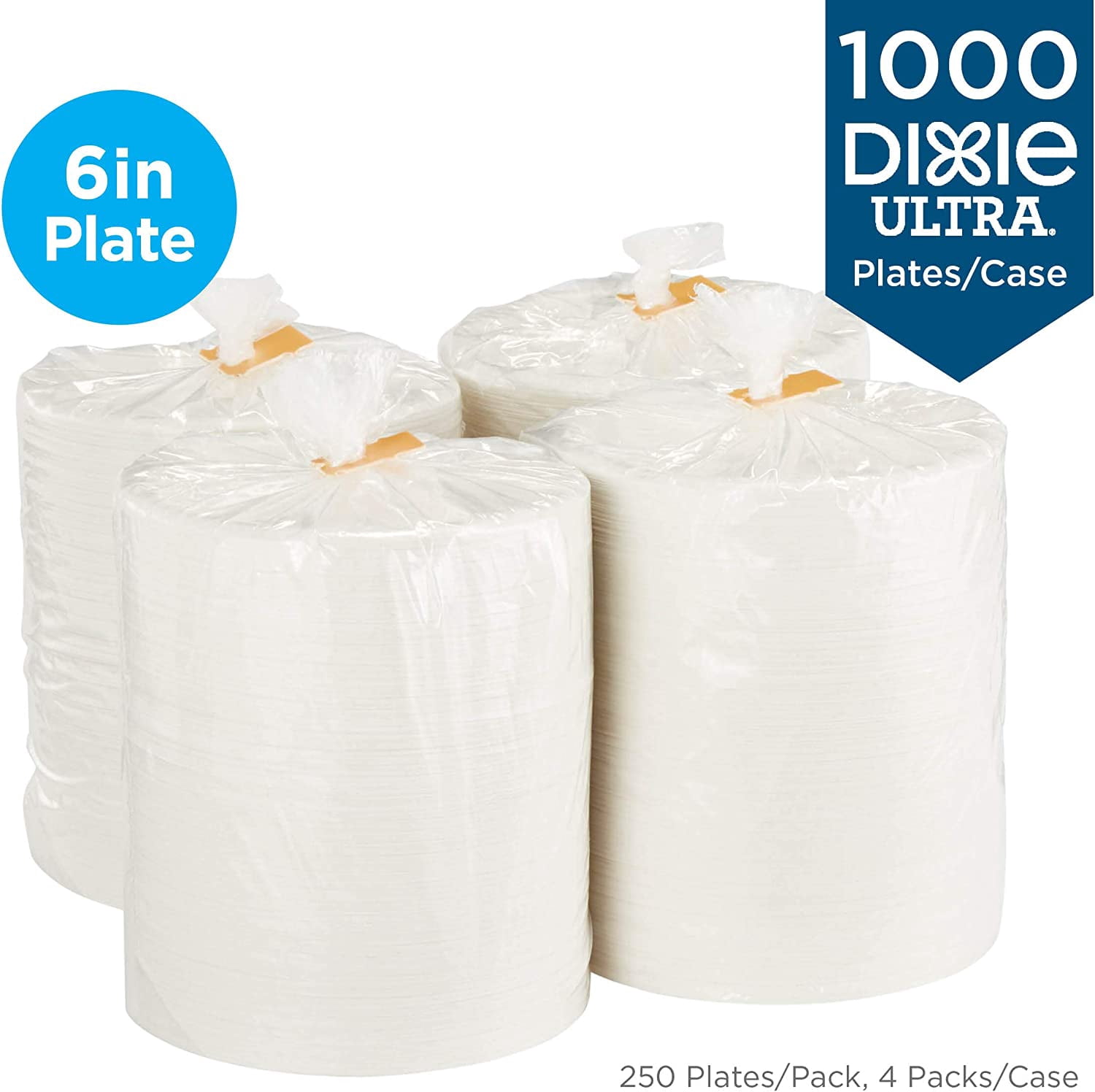 Ultra 6" Heavy-Weight Paper Plates by GP PRO, White, SXP6W, 1,000 Count ...