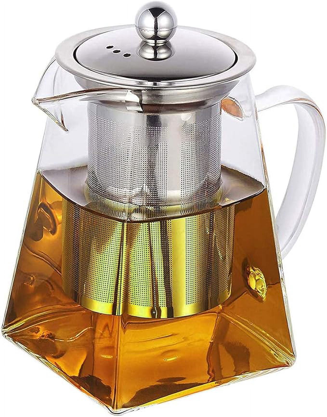 Ultra 8.5oz(One Cup) Clear Heat Resistant Glass Teapot Infuser with 250 ...