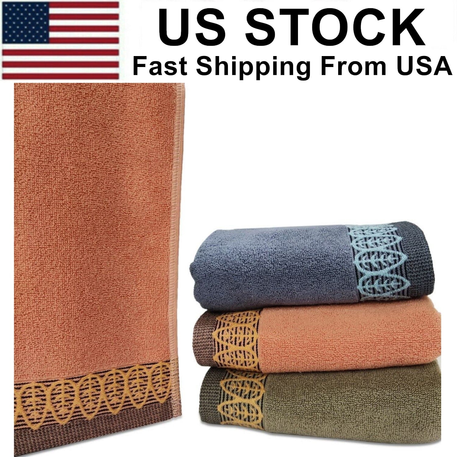 Ultra Absorbent Soft Cotton Hand Towels 3Pack,14x29inch for Hand Face ...