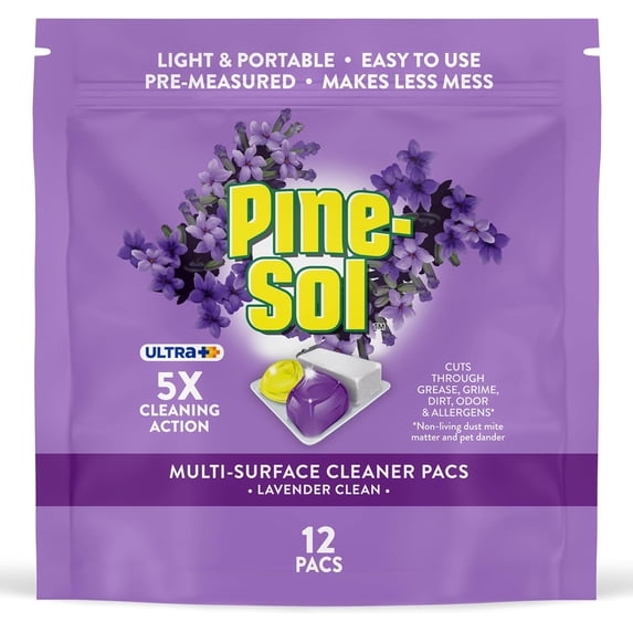 Ultra+ All Purpose Cleaner Pacs Lavender Scent 12 Count - Walmart.com