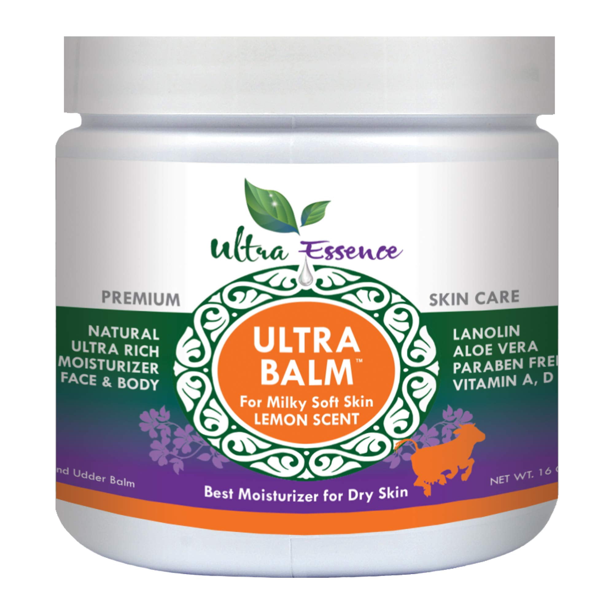 Ultra Balm Daily Moisturizer SAF21 16 oz For Dry Itchy Skin, Psoriasis ...