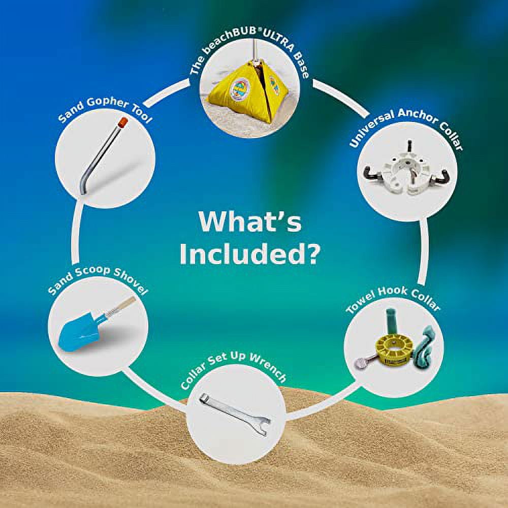Ultra Beach Umbrella Base (Compliant with The ASTM F3681-24 Beach ...