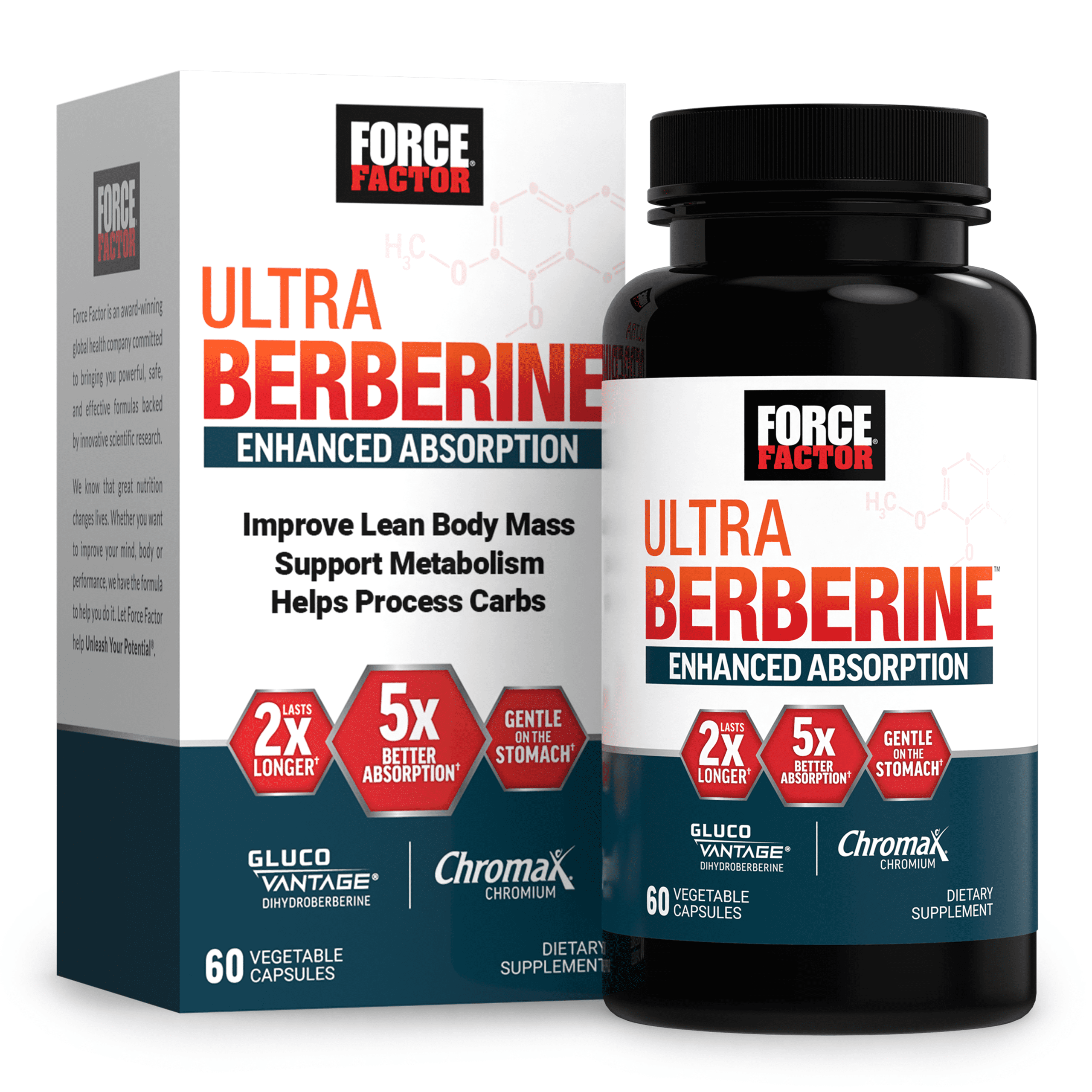 Ultra Berberine Enhanced Absorption, with Ceylon Cinnamon, Dihydroberberine & Chromium, 5X ...