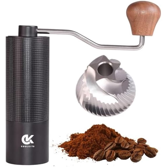 Ultra Black Manual Coffee Grinder with 30g Capacity, Precision CNC ...