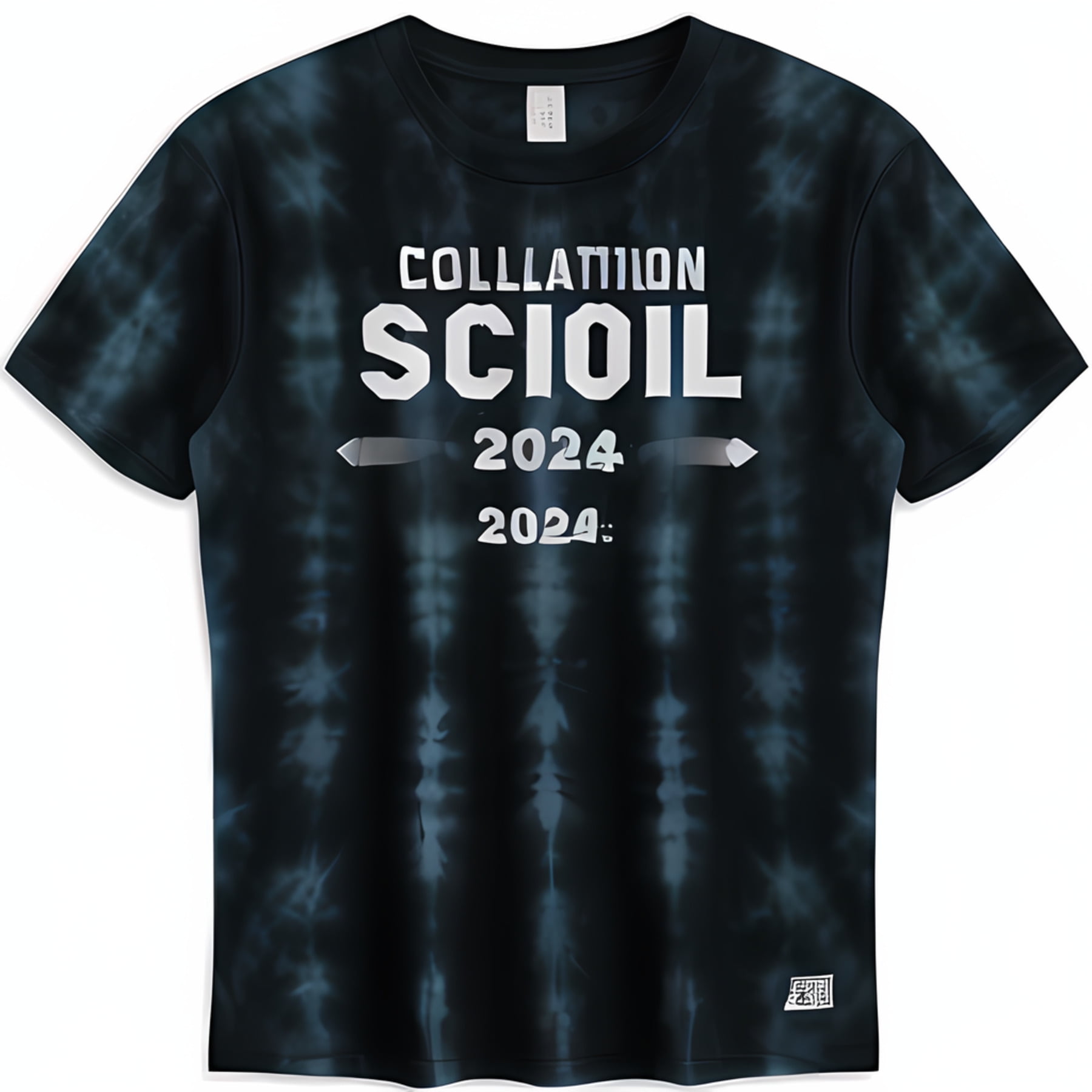 Ultra Black T-Shirt Style with 'Newspaper Collation School' & '2024' in ...
