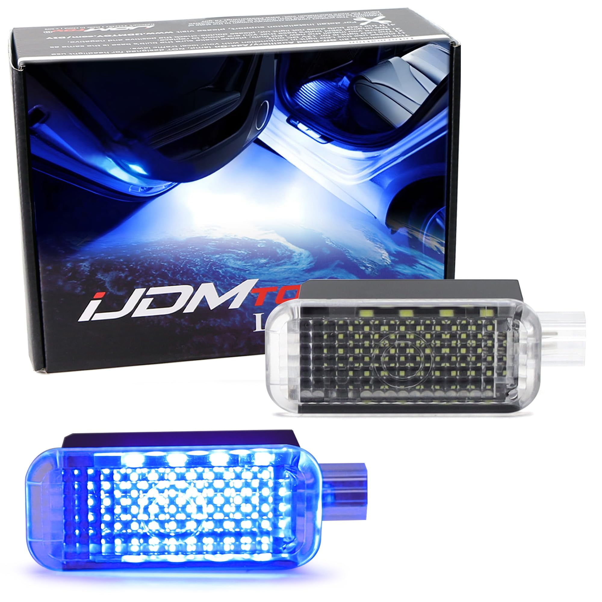 Ultra Blue LED Footwell, Door Sill, Side/Under Door Lights, Compartment ...
