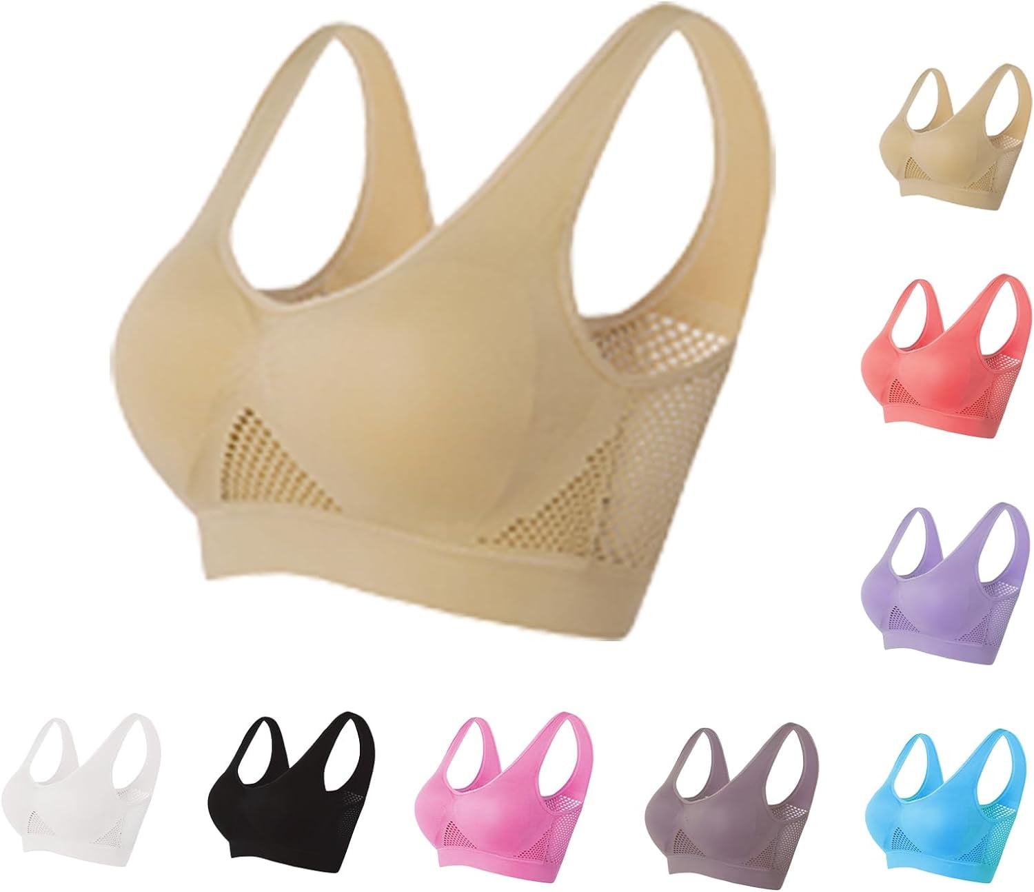 Ultra Breeze Lift Air Bra Breathable Cool Lift Up Air Bra Womens