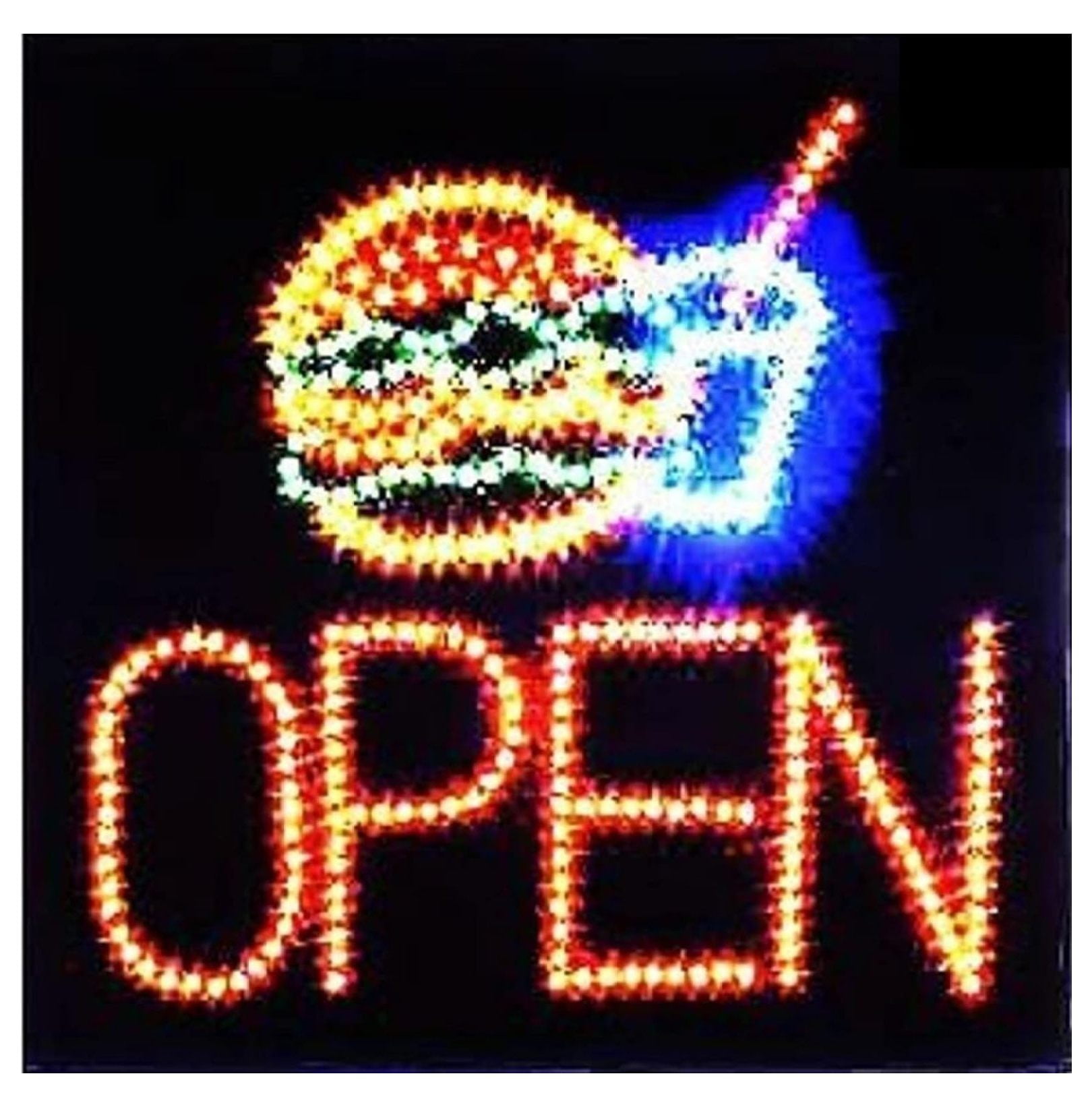Ultra Bright Hamburger burger with Drink LED Sign Super Size 19"X19 ...