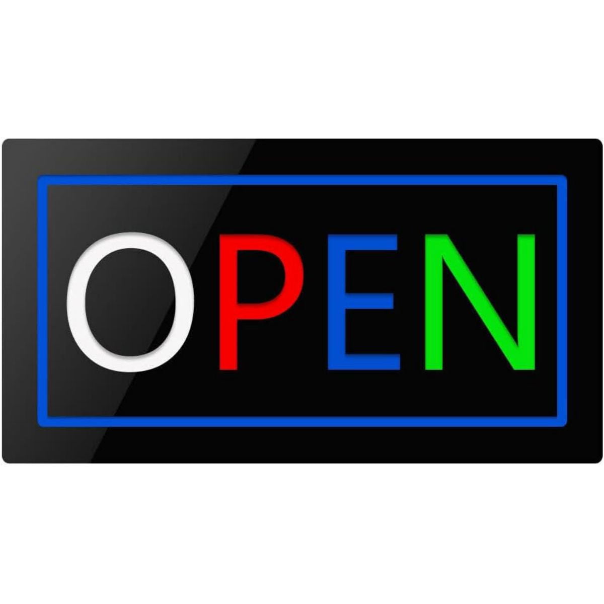Ultra Bright LED Neon Open Sign, 17" x 9" Large Animated Motion ...