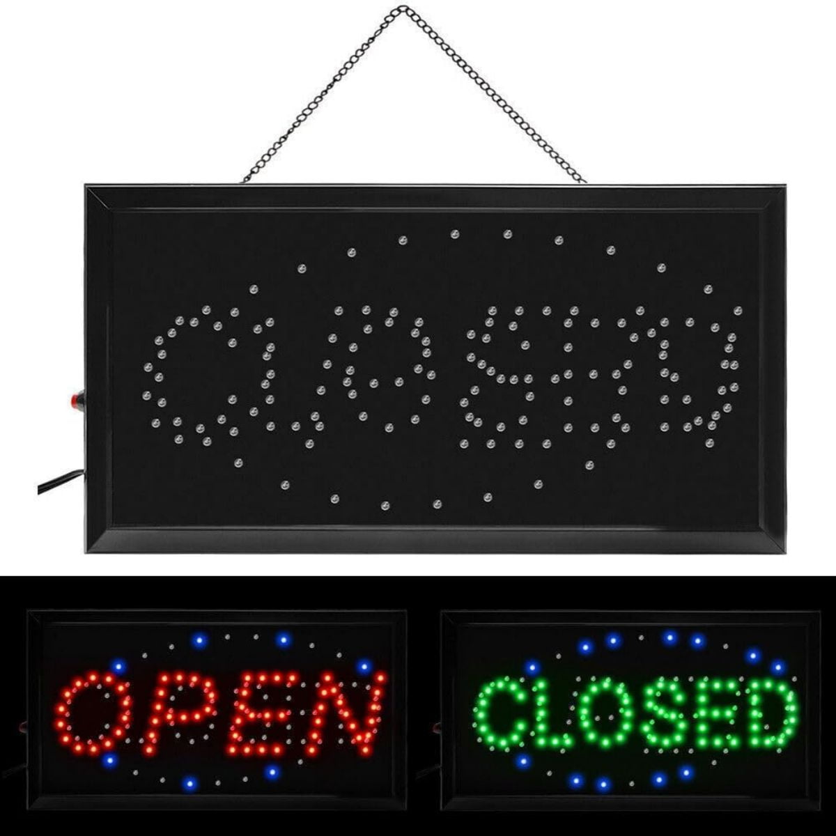 Ultra Bright LED Neon Open Sign, 19" x 10" Large Animated Motion ...