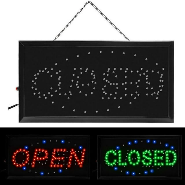 Ultra Bright LED Neon Open Sign, 19" x 10" Large Animated Motion ...