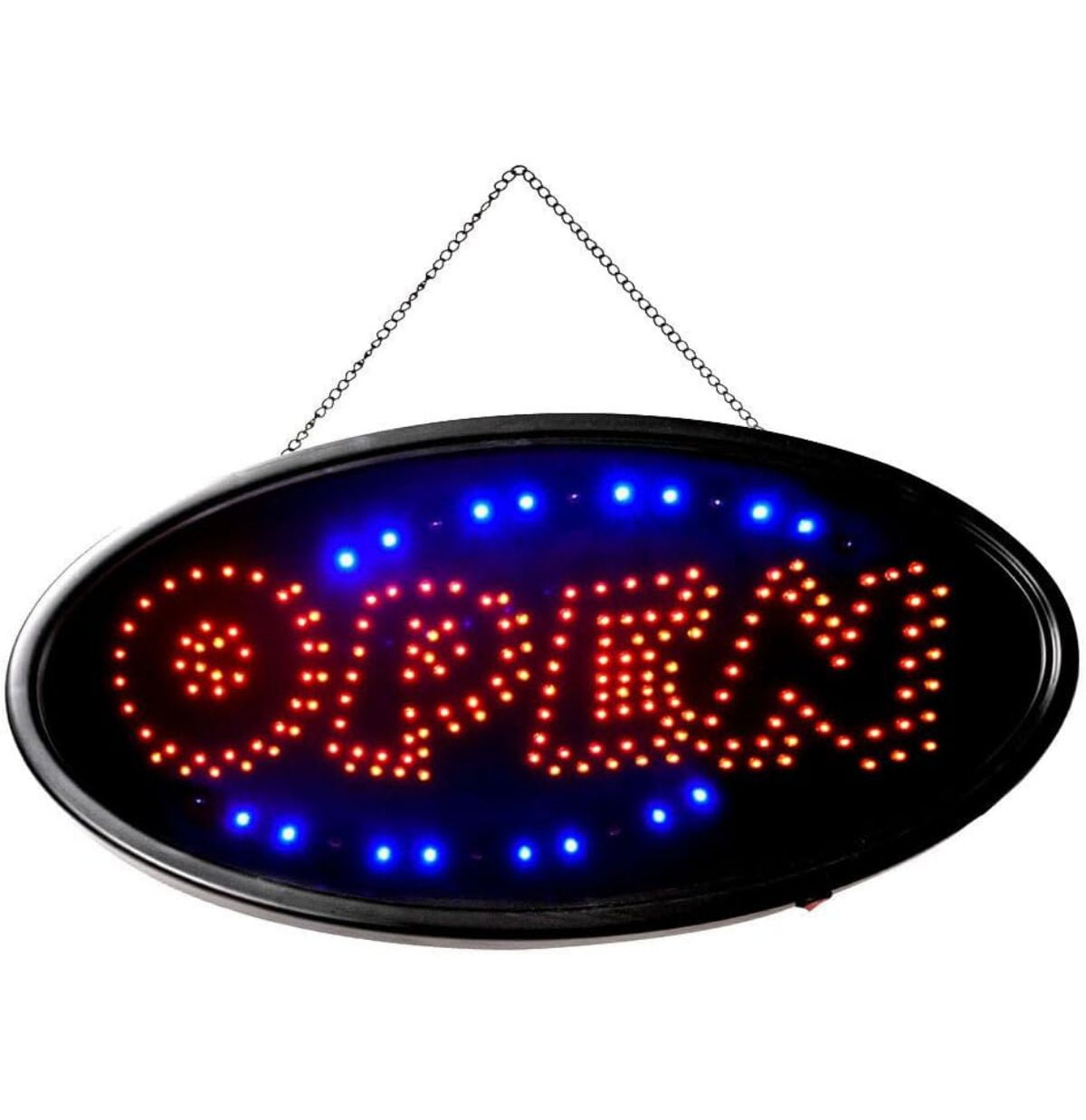 Ultra Bright LED Neon Open Sign, 19" x 10" Large Animated Motion ...