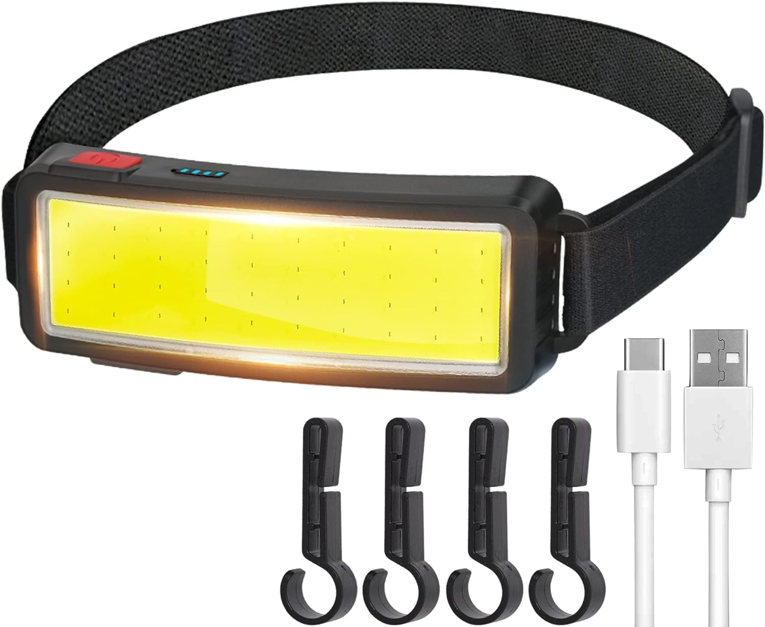 Ultra-Bright Led Headlamp, Super Bright Wide Beam Rechargeable ...