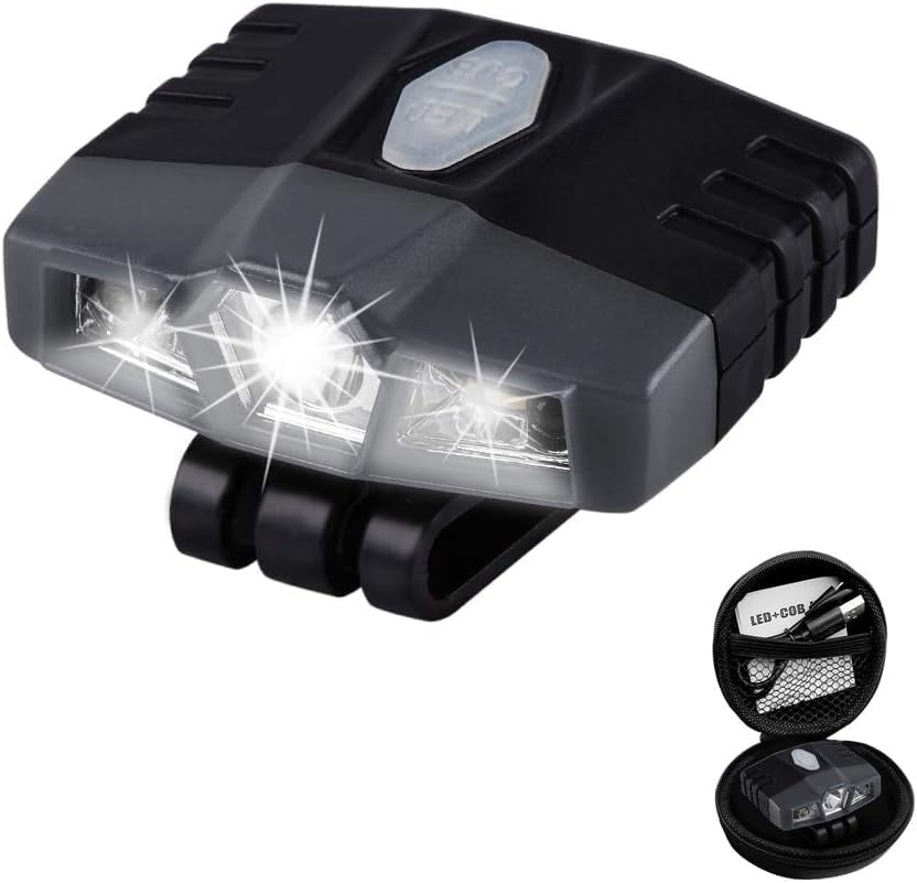 Rongsi Ultra Bright Mini Hands Free Cree LED Clip on Cap Light ...