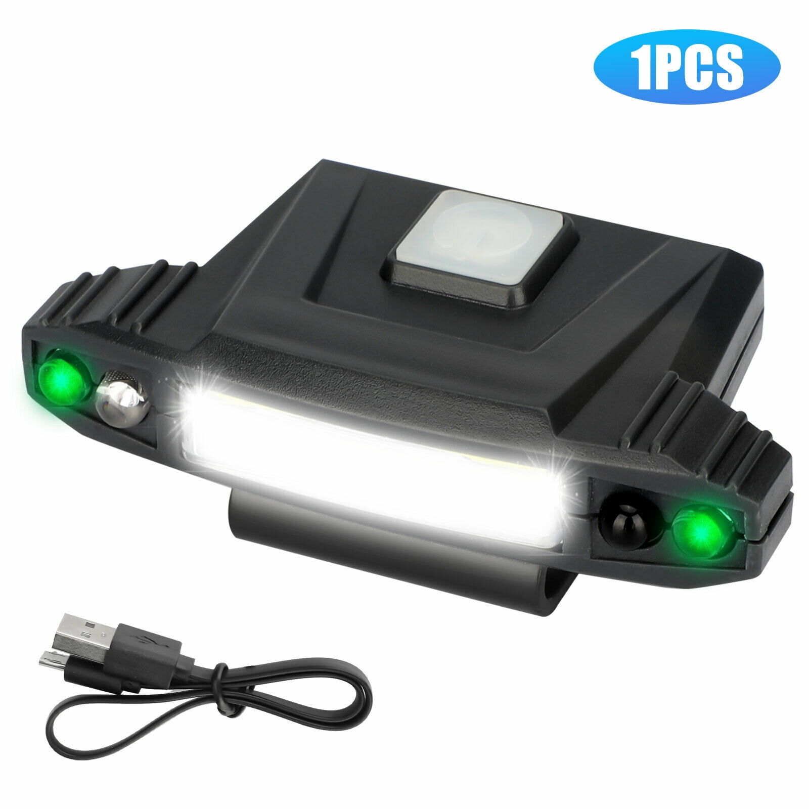 Ultra Bright Mini LED Clip on Cap Light USB Rechargeable Motion Sensor ...
