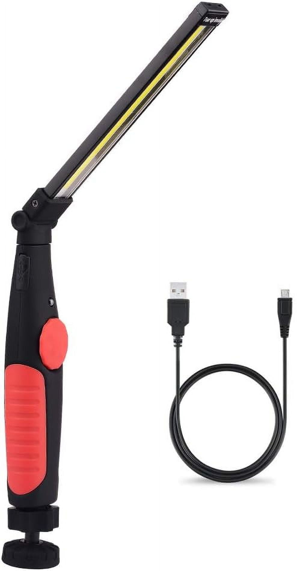 Ultra Bright Rechargeable LED Work Light, Foldable & Magnetic Base 360 ...