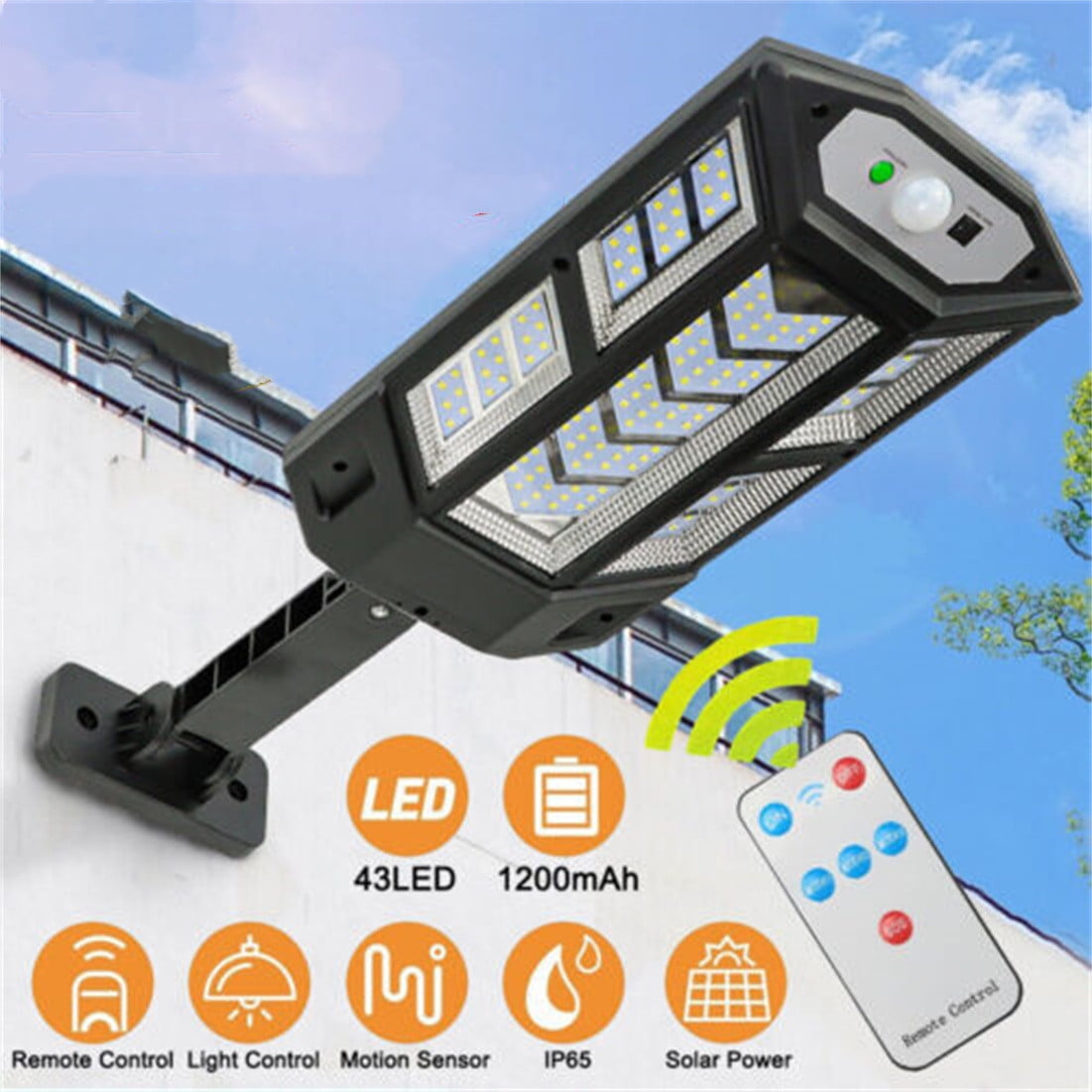 Ultra Bright Solar Lights, Outdoor Sensor Flood Light, IP65 Waterproof ...