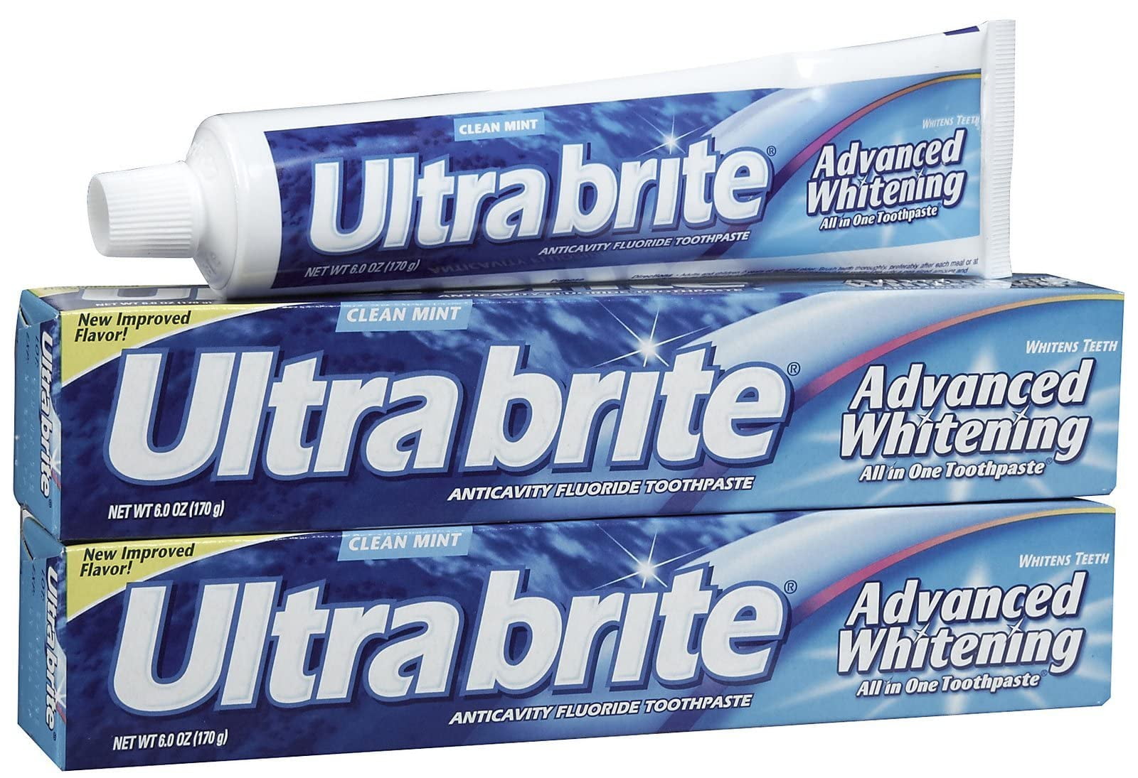 Ultra Brite Advanced Whitening Toothpaste HYZ01 - 6 oz - 2 pk - Walmart.com