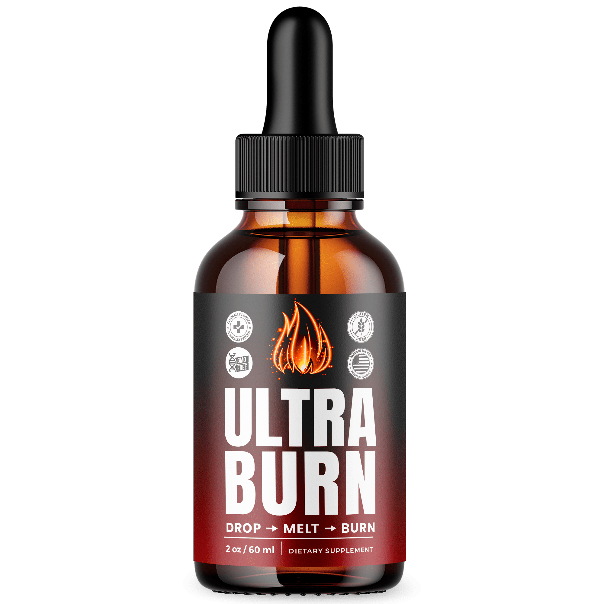 Ultra Burn Advanced Formula Drops Maximum Strength UltraBurn Liquid Supplement 30 Servings ...