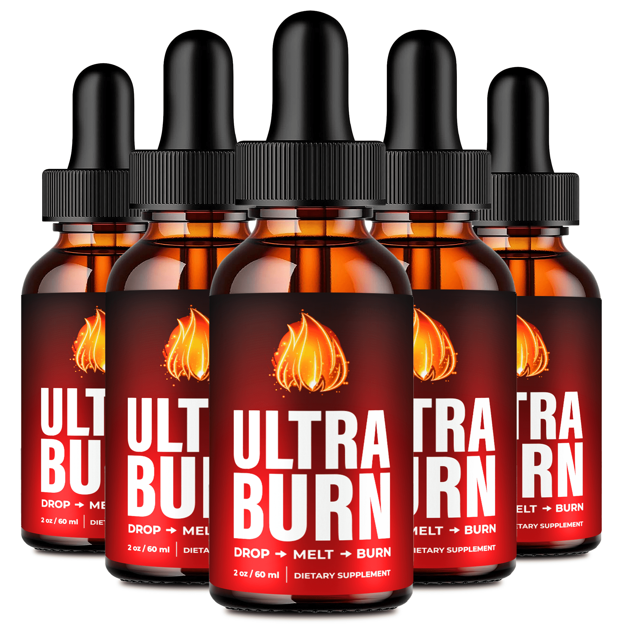 Ultra Burn Drops, Premium Ultra Burn Supplement Droppers - Maximum Strength, All Natural Liquid ...