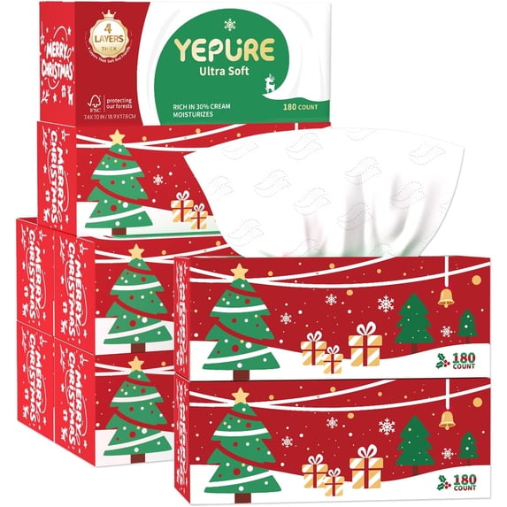 Ultra Care Facial Tissues, With 30% Lotion - 4-Ply Soft Tissues for ...