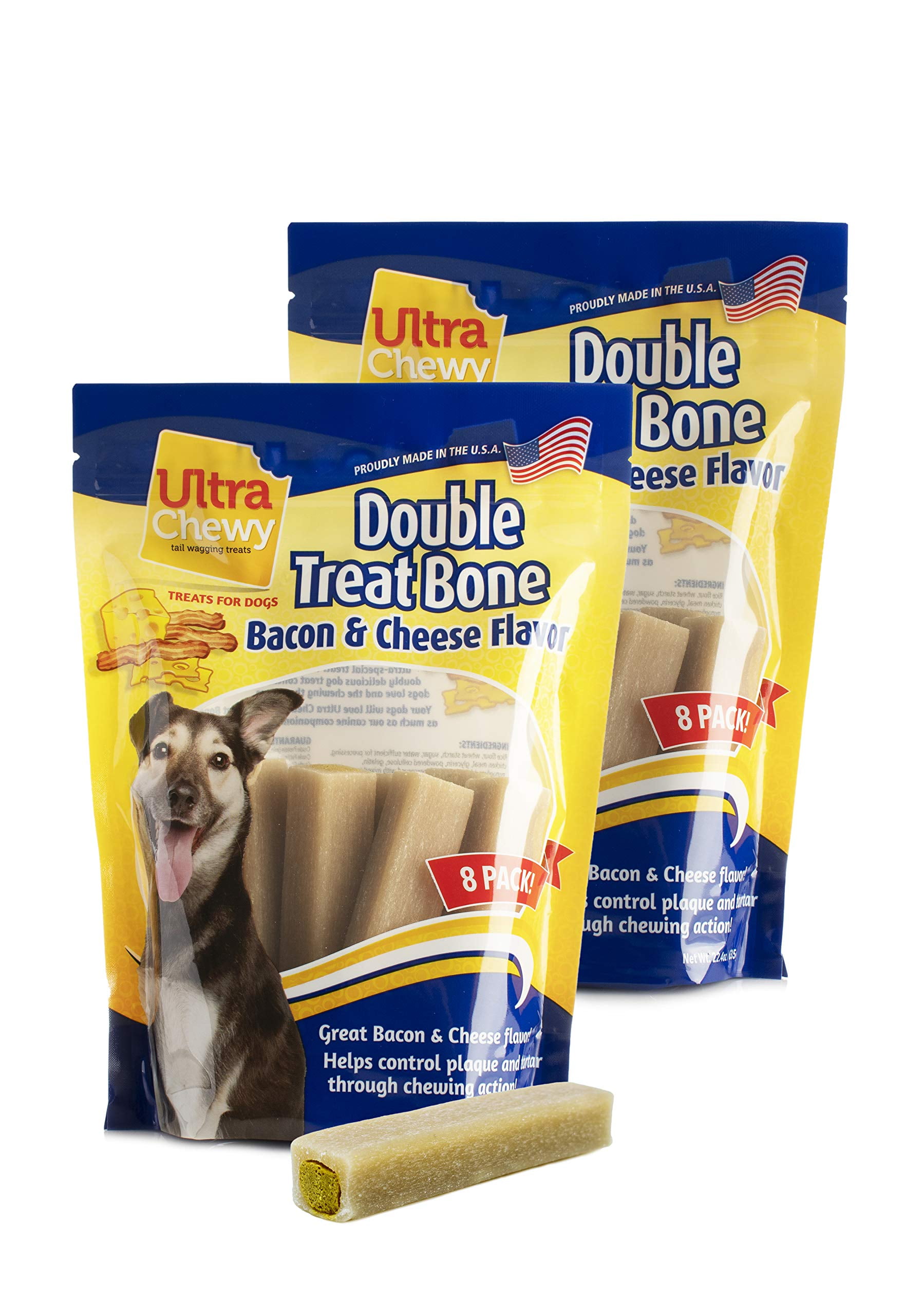 Ultra Chewy Double Treat Bones - (Bacon & Cheese, 2 value packs ...