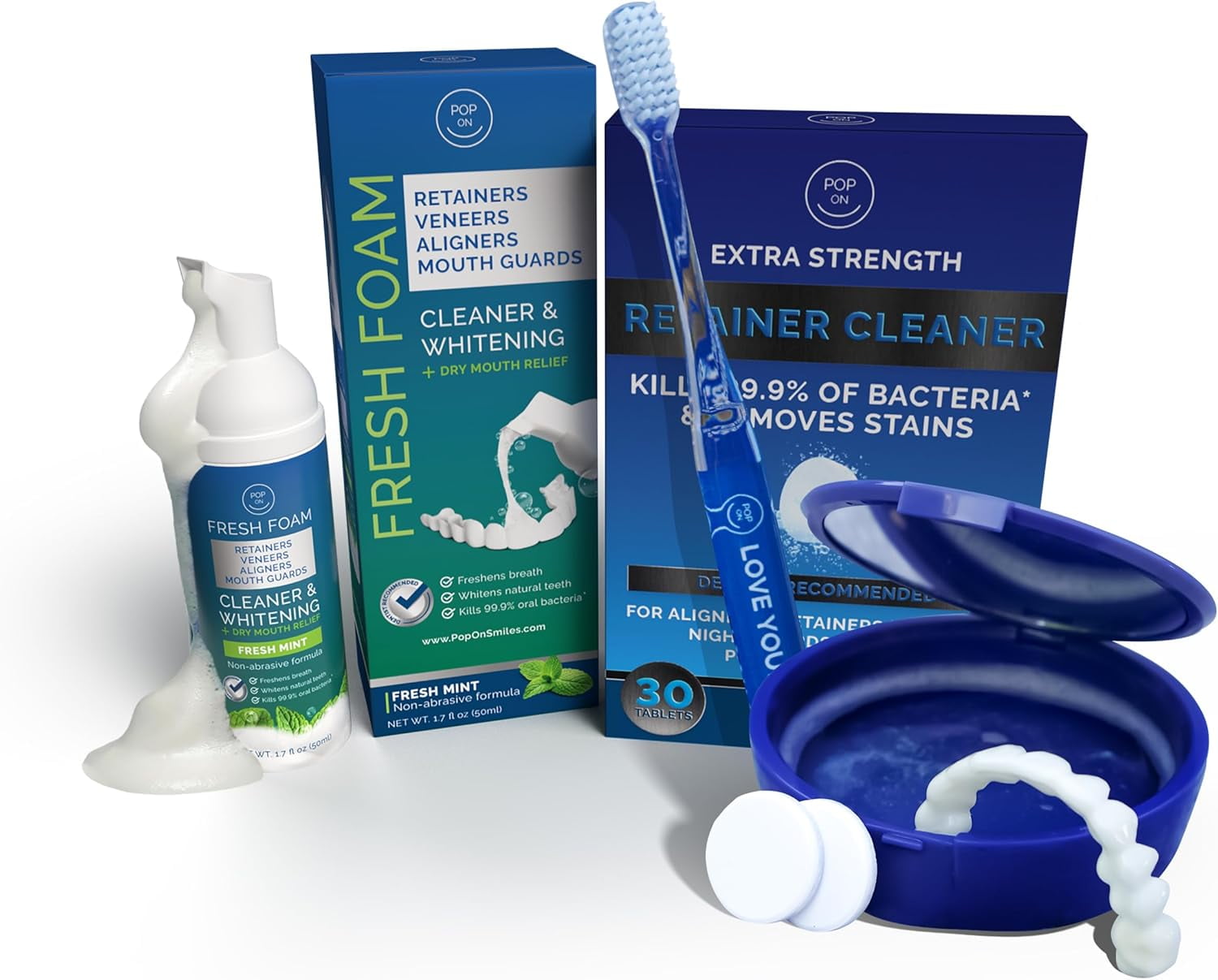 Ultra Clean Bundle By – Aligner Fresh Foam, Retainer Cleaning Tablets ...