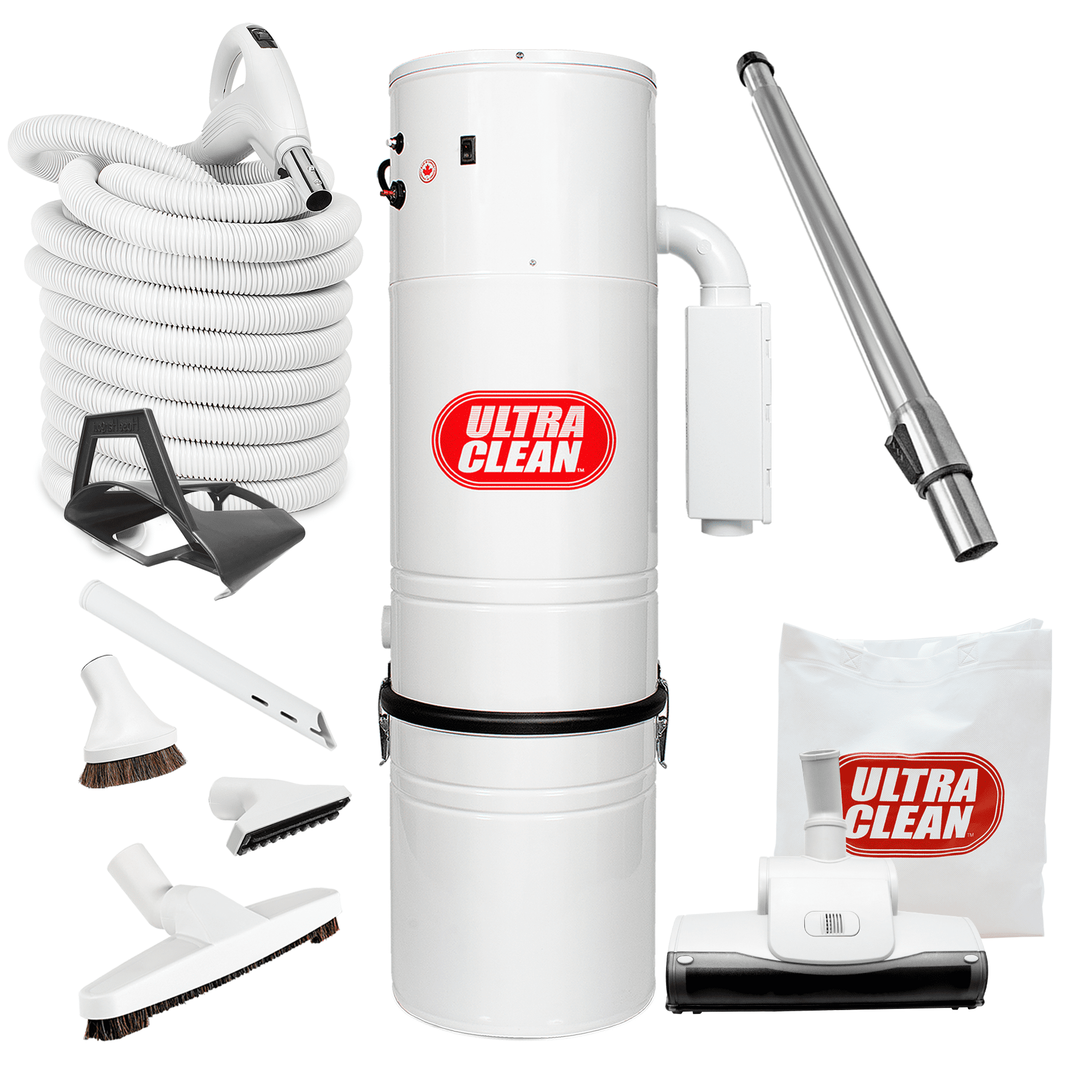 Ultra Clean Central Vacuum Unit 7,500 sq. ft. Air Turbo Power Nozzle ON ...