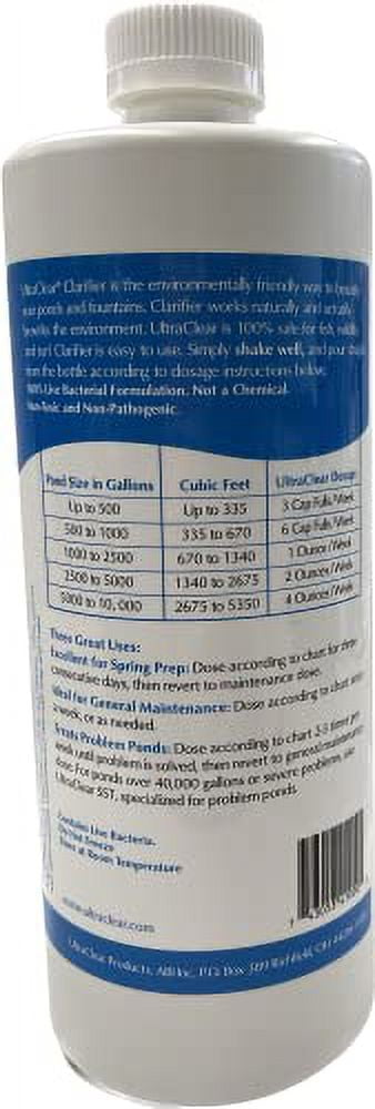 Ultra Clear 41125 Biological Pond Clarifier, 32 Oz - Walmart.com