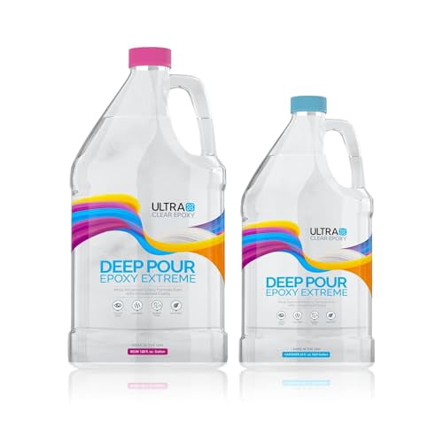 Ultra Clear Deep Pour Epoxy Resin and Hardener for Countertops, River ...