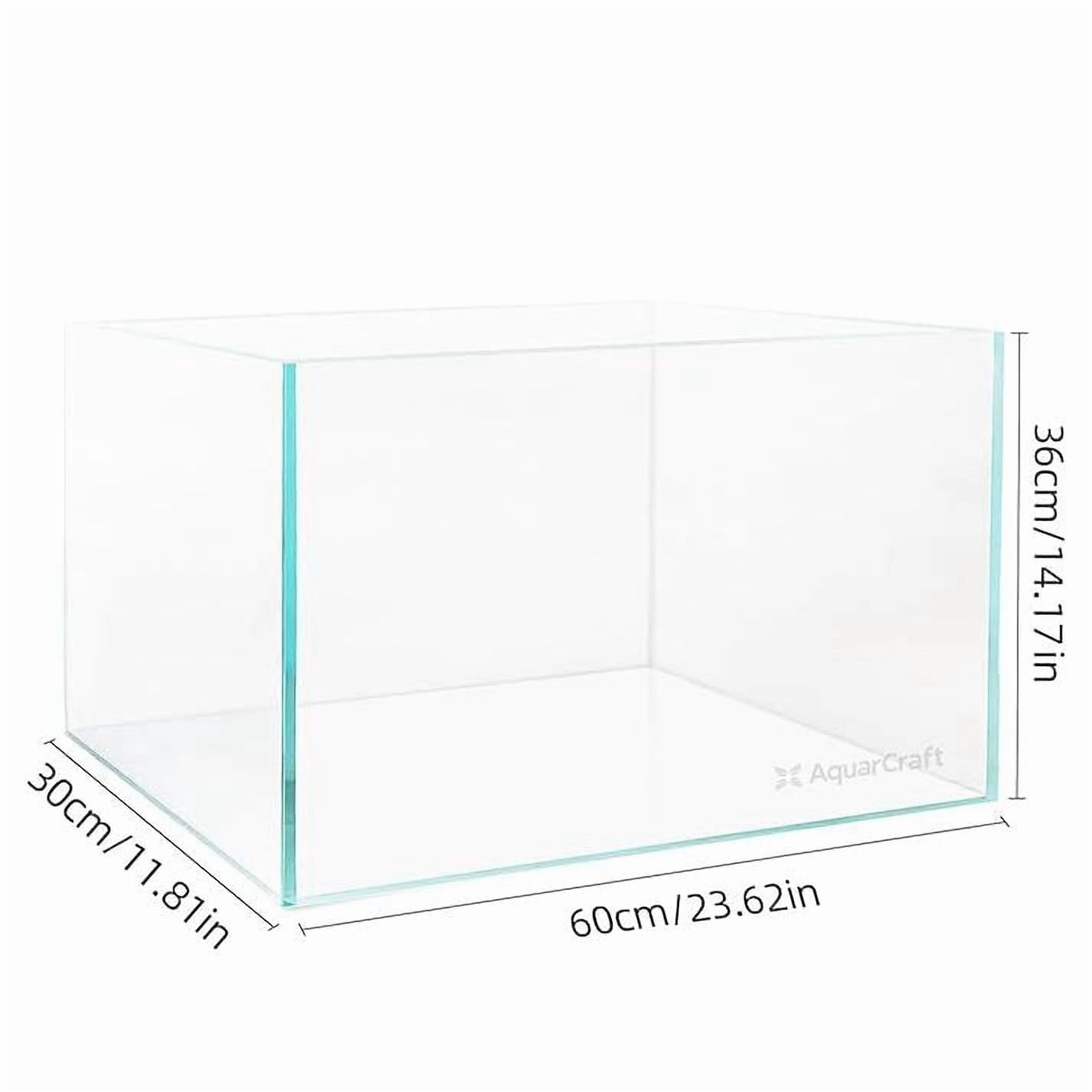 "Ultra Clear Rimless Glass Fish Tank, 5mm Thickened Low Iron Nano ...